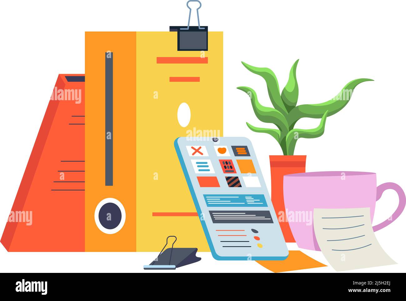 Digital organizers Stock Vector Images - Alamy