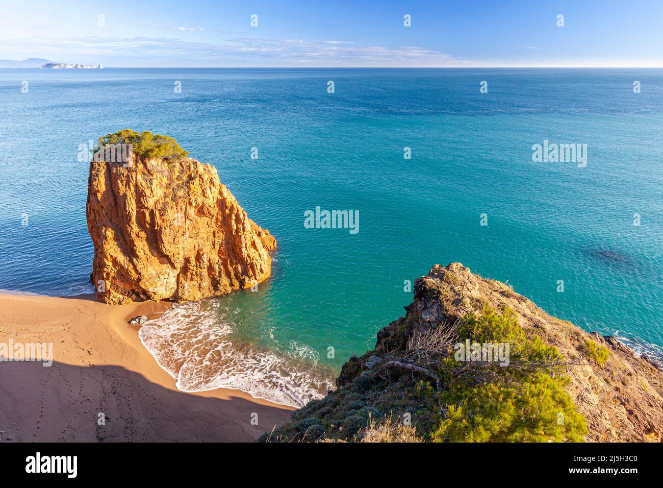 Cala Racó in Sa Riera, Begur, Costa Brava, Girona, Spain Stock Photo ...