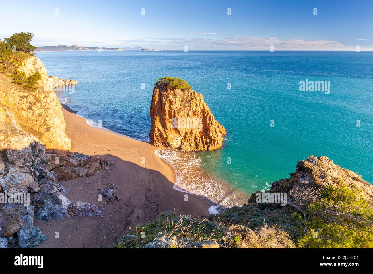 Cala Racó in Sa Riera, Begur, Costa Brava, Girona, Spain Stock Photo ...