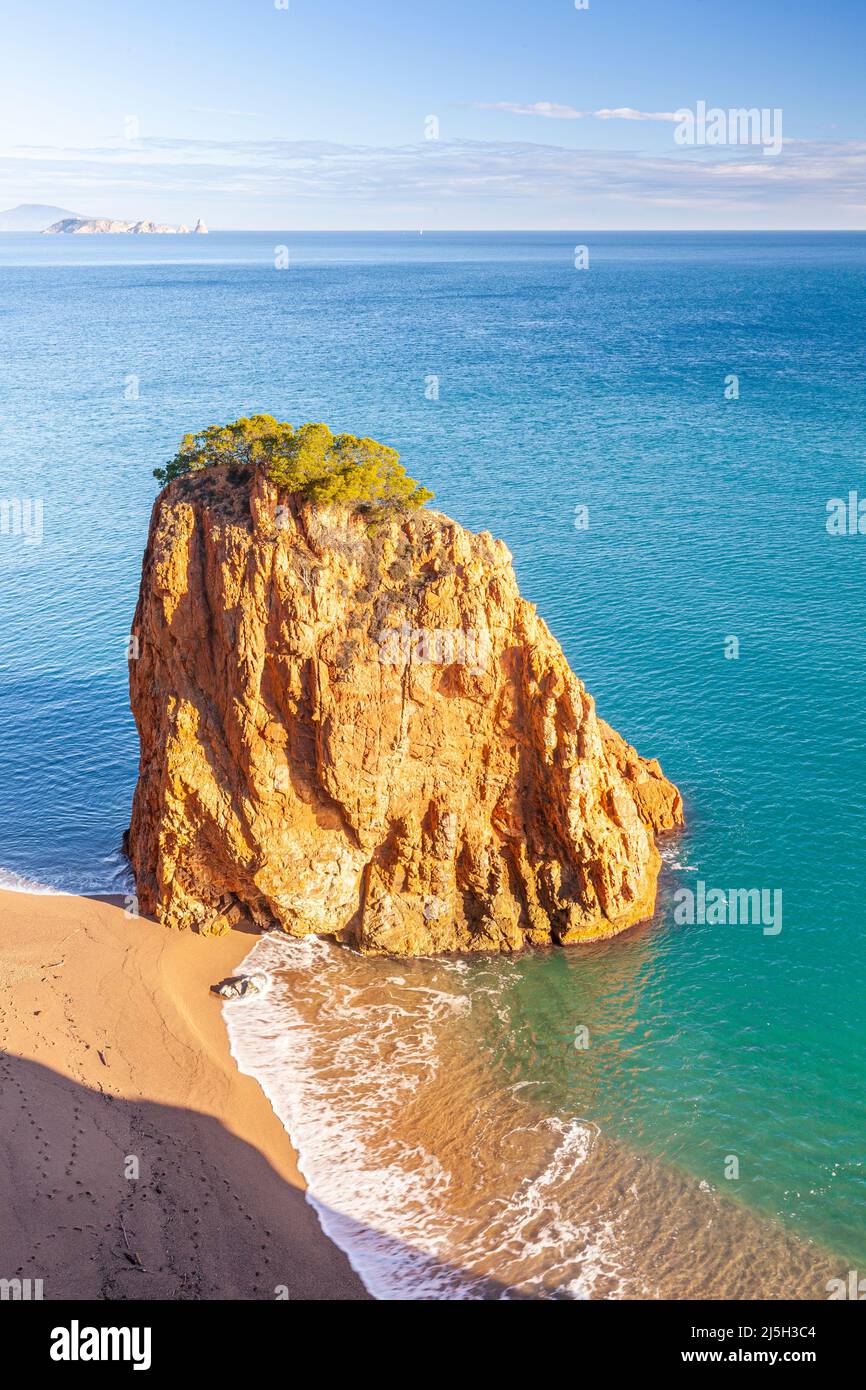 Cala Racó in Sa Riera, Begur, Costa Brava, Girona, Spain Stock Photo ...