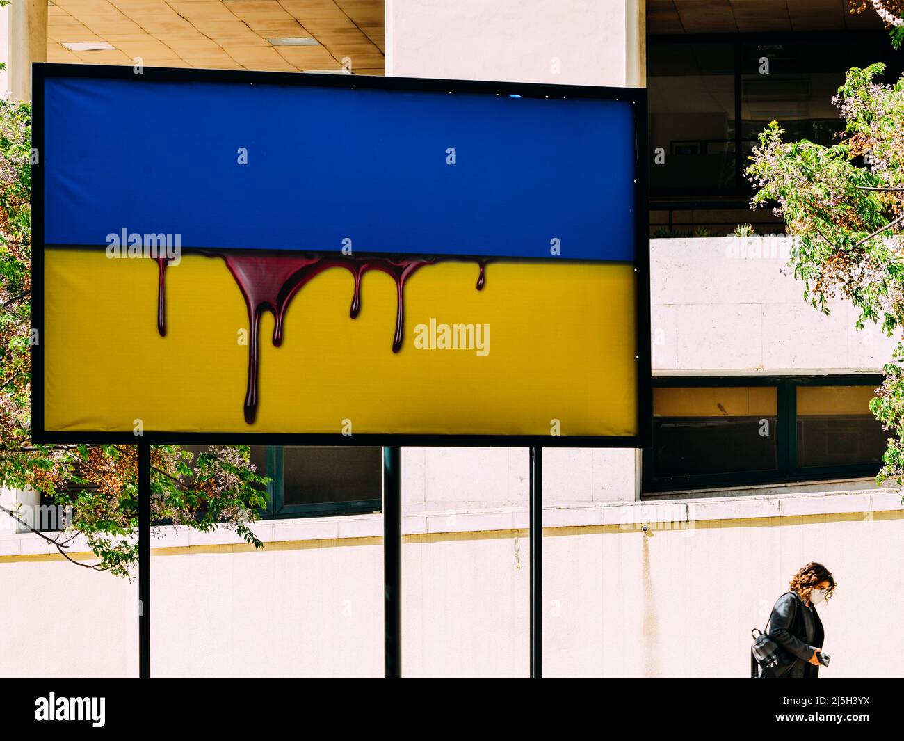 Anti war russian flag hi-res stock photography and images - Alamy