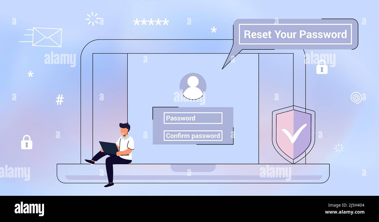 Reset Password Concept Of Forgotten Password Account Access Blocked