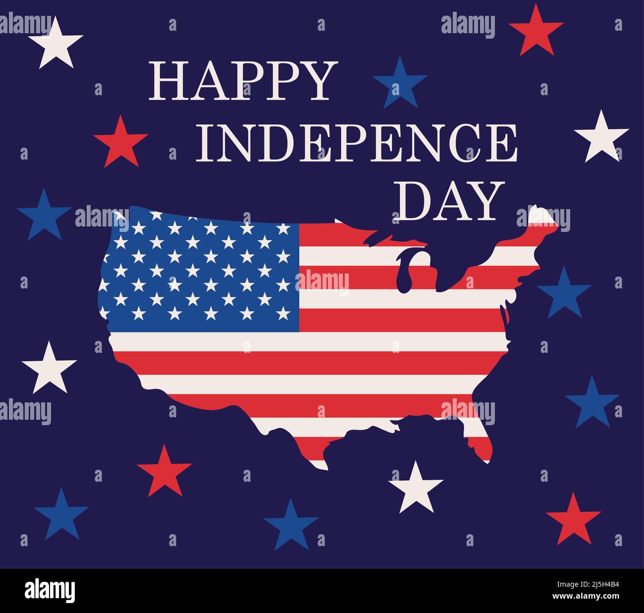 happy independence day greeting card Stock Vector Image & Art - Alamy