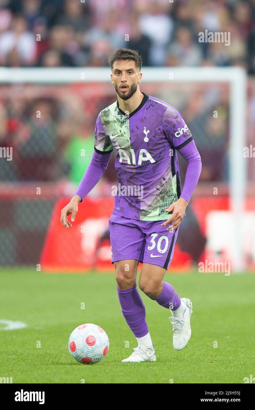 London, UK. 23rd Apr, 2022. Mads Roerslev of Brentford during the ...