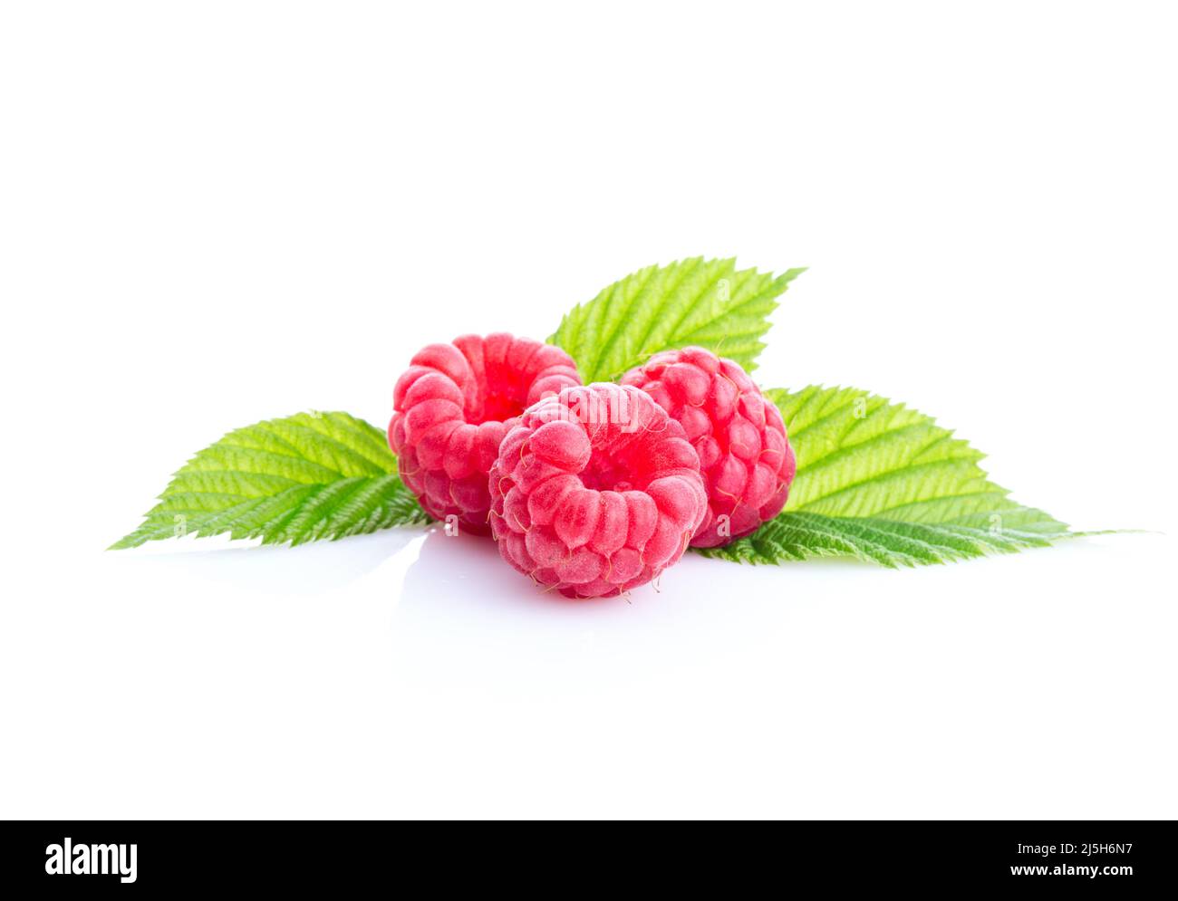 close up juicy red raspberry isolated on a white Stock Photo - Alamy