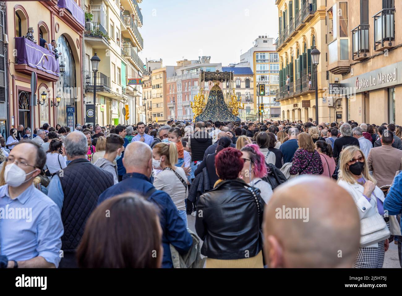 Traditional processions easter in malaga hi-res stock photography and ...