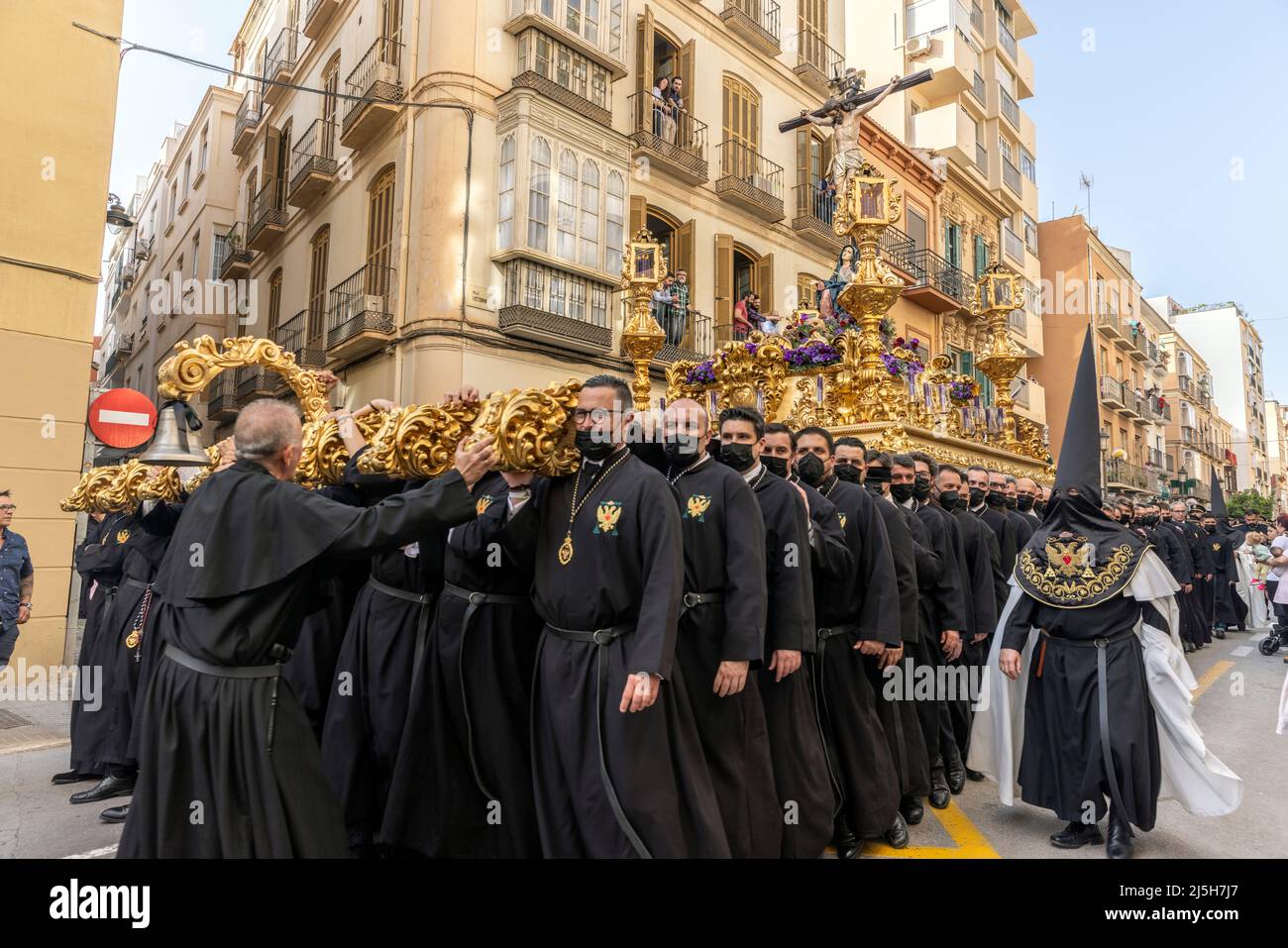 Traditional processions easter in malaga hi-res stock photography and ...