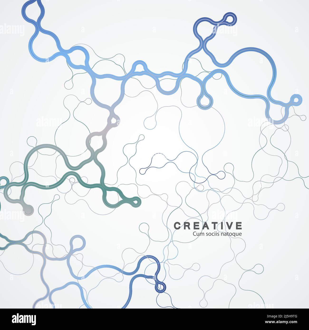 Abstract connecting dots and lines. Network science background Stock ...