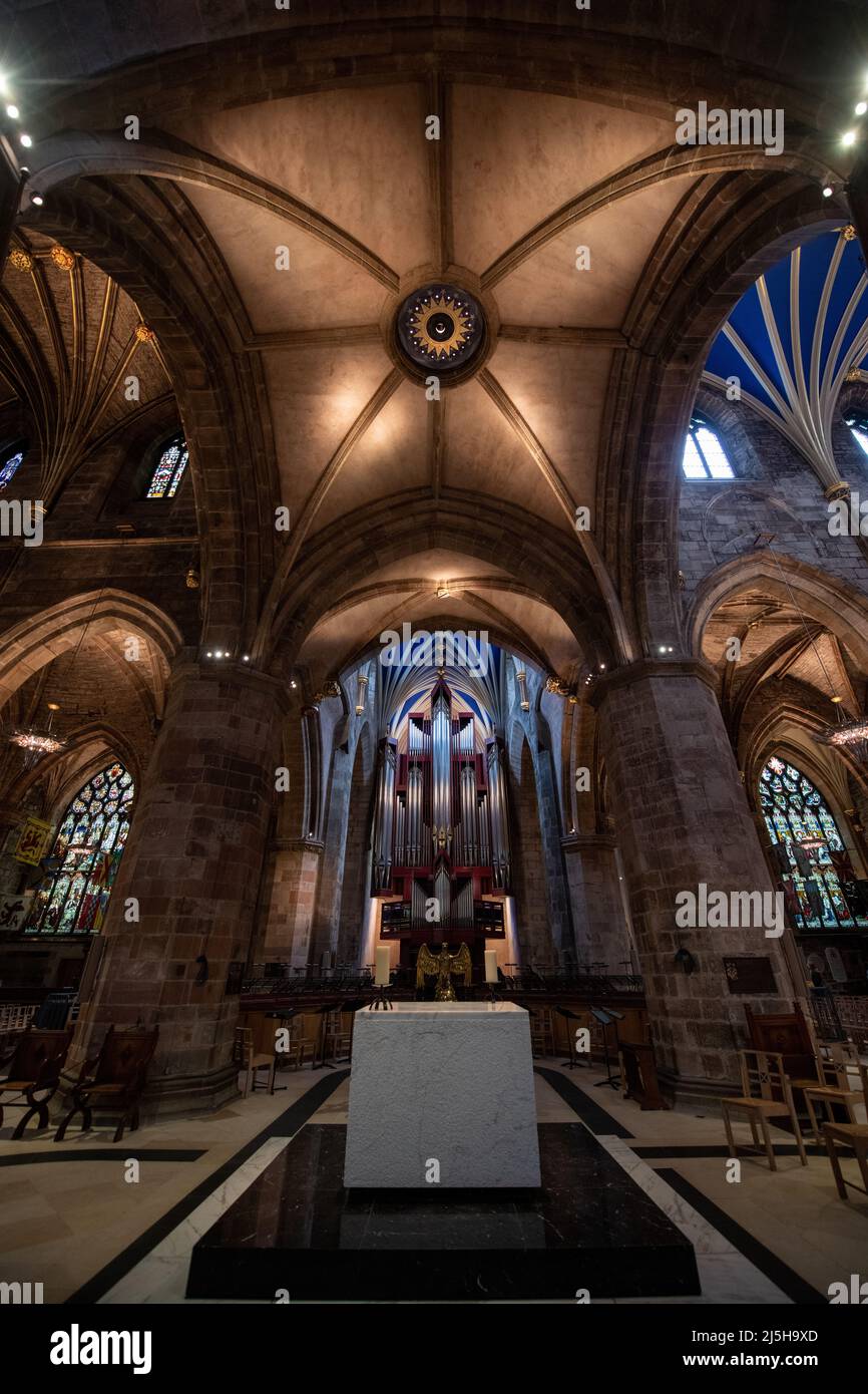 interior of St Giles Cathedral, Edinburgh, Scotland Stock Photo - Alamy