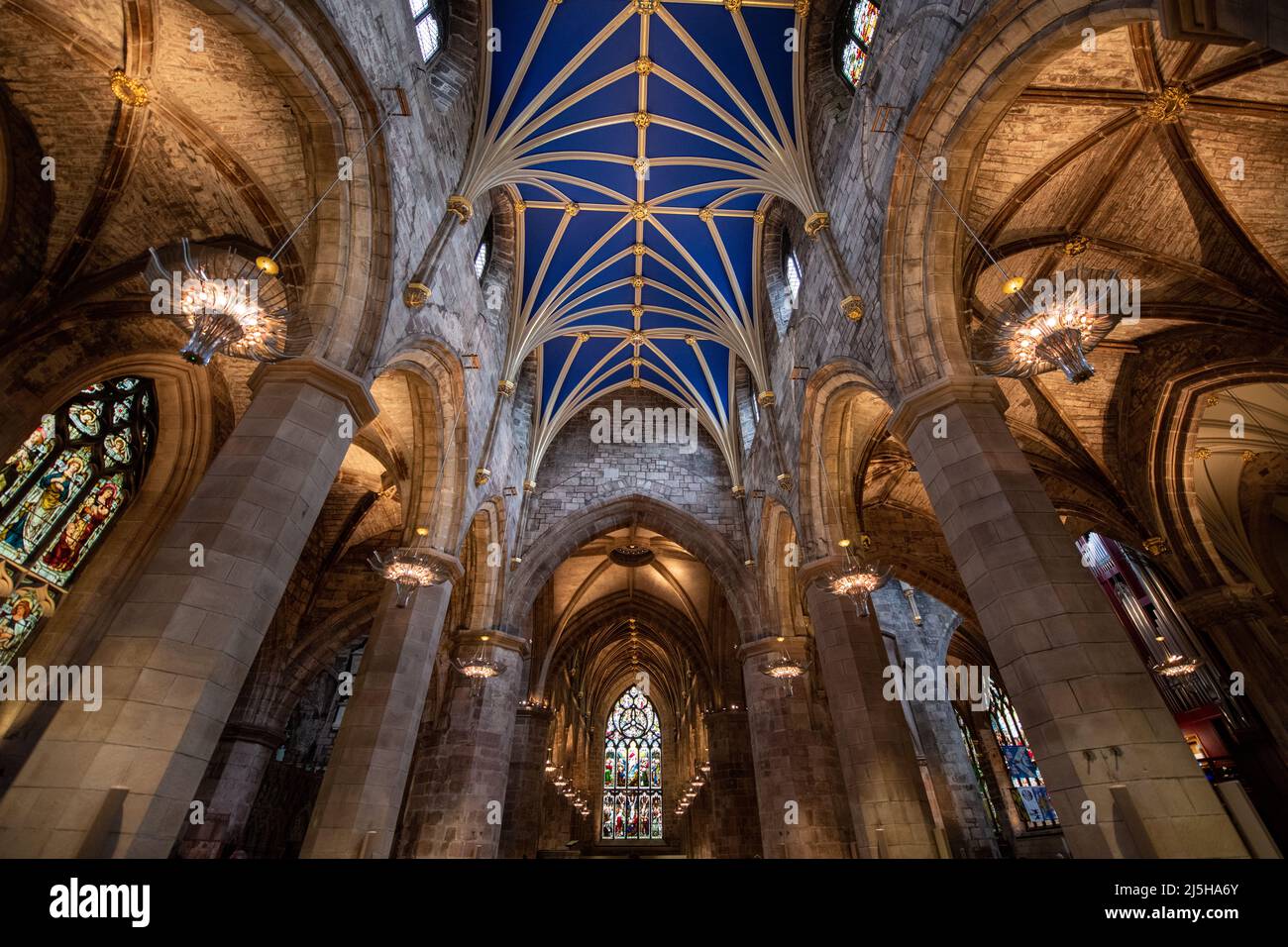 interior of St Giles Cathedral, Edinburgh, Scotland Stock Photo - Alamy
