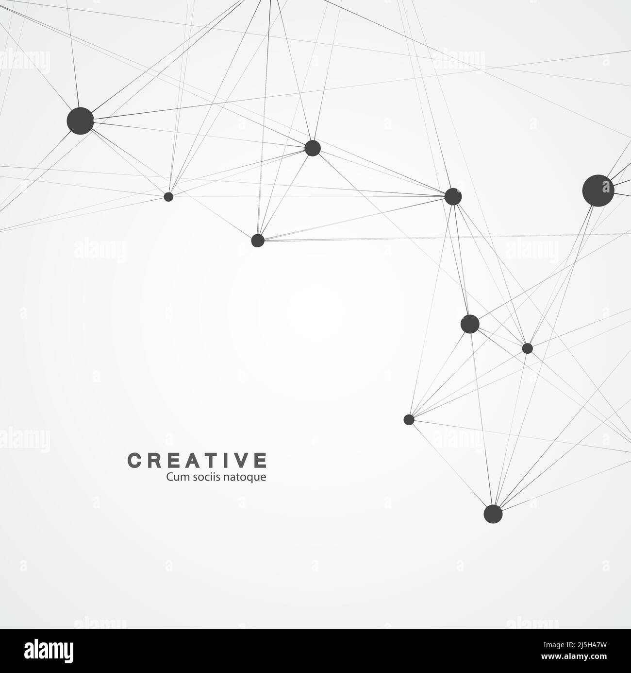 Connected structure lines and dots. Medical, technology, chemistry ...