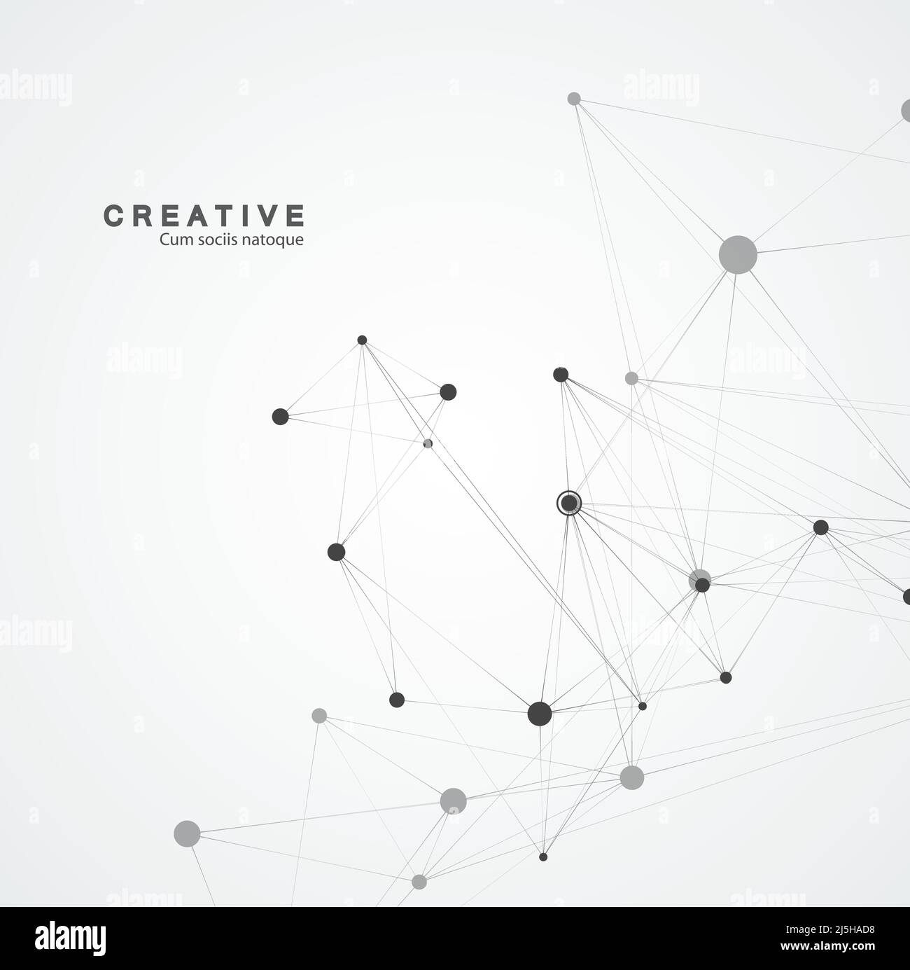 Abstract Polygonal Background With Connecting Dots And Lines Connection Science Background