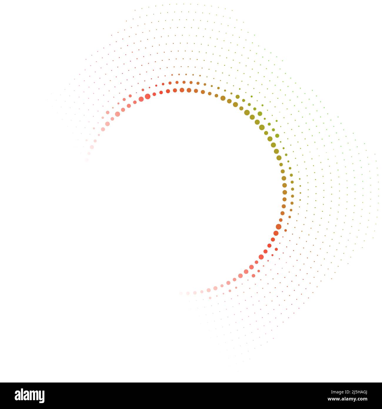 Technology circle with dots. Vector illustration Stock Vector Image ...