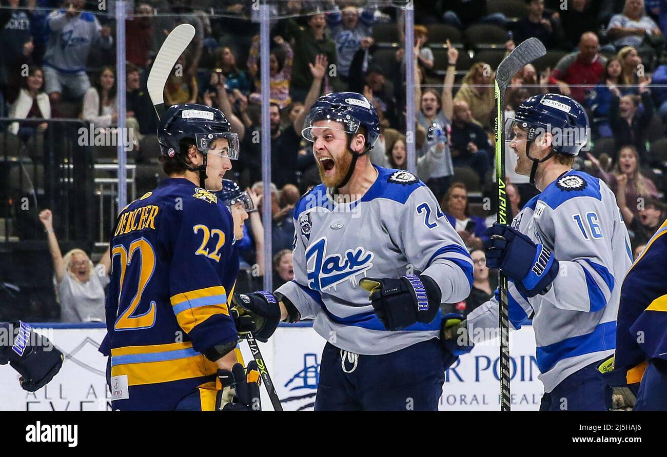 April 22, 2022, Jacksonville, FL, USA: Jacksonville Icemen forward ...