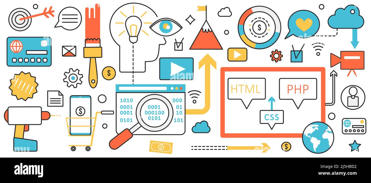 Infographic technical service icon hi-res stock photography and images ...