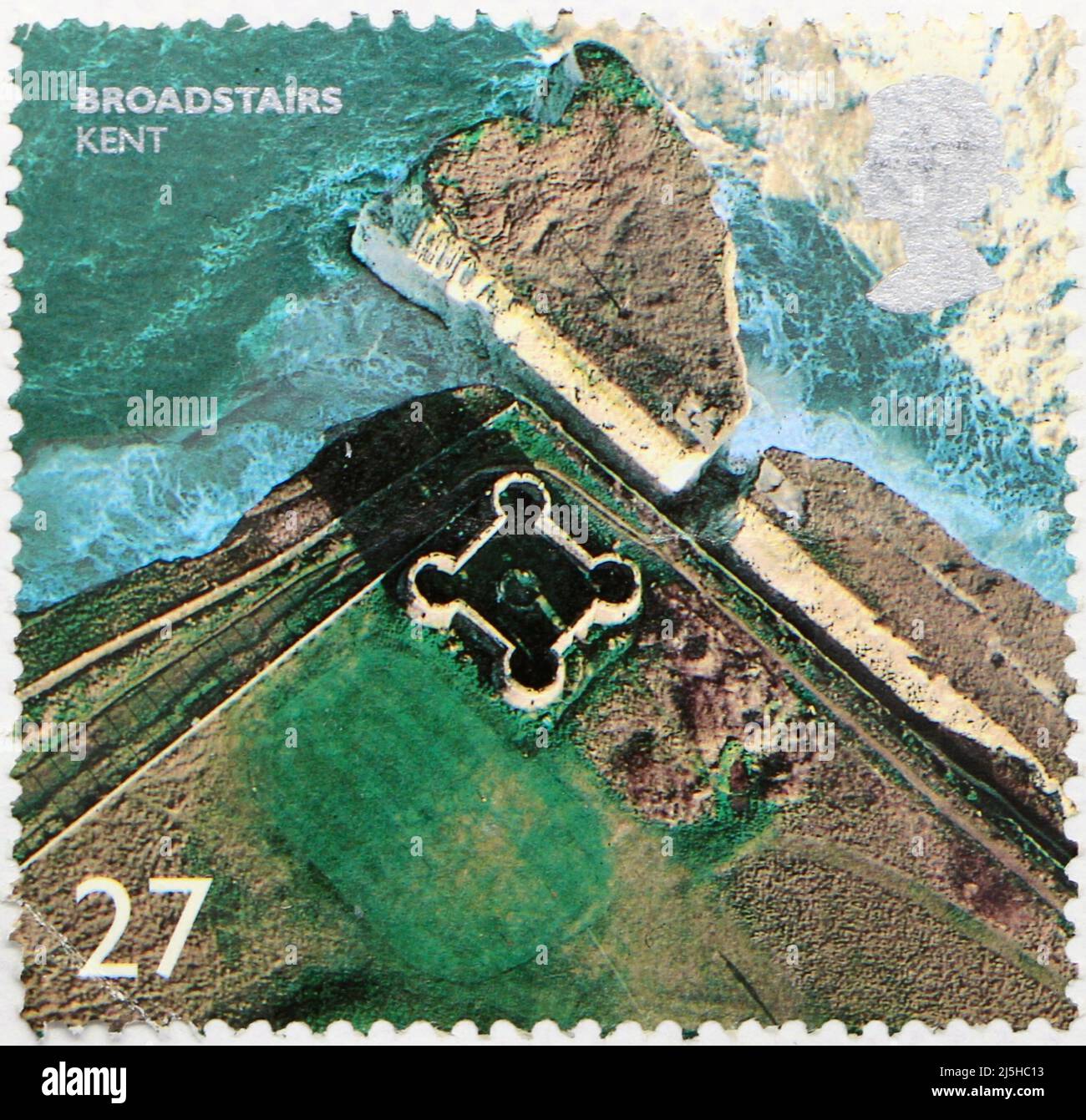 Photo of a British postage stamp from the British Coastlines series ...