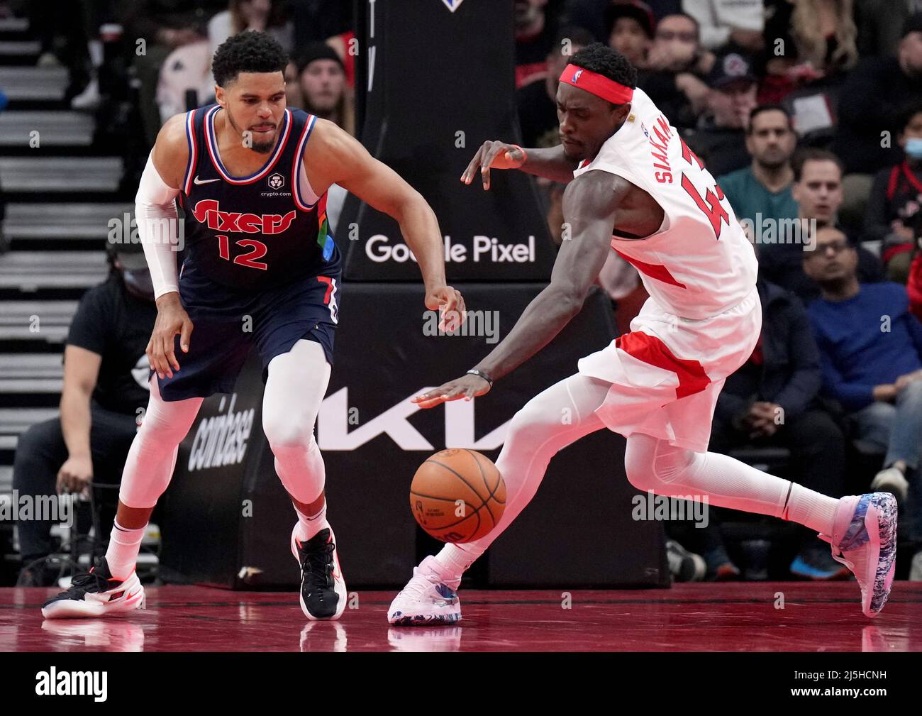 Toronto Raptors forward Pascal Siakam (43) and Philadelphia 76ers ...
