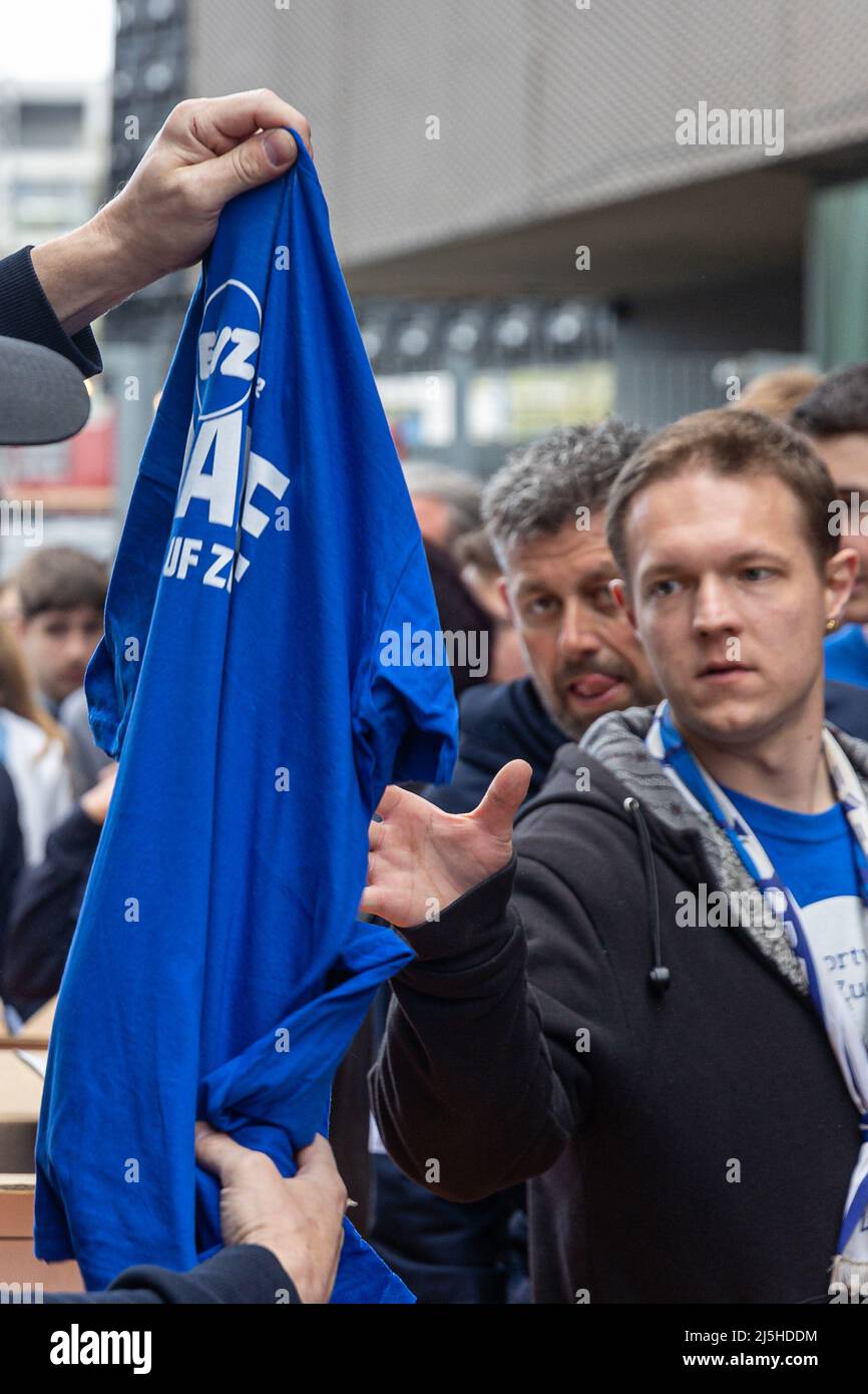 Blue final t-shirts will be distributed to fans on behalf of Herti ...