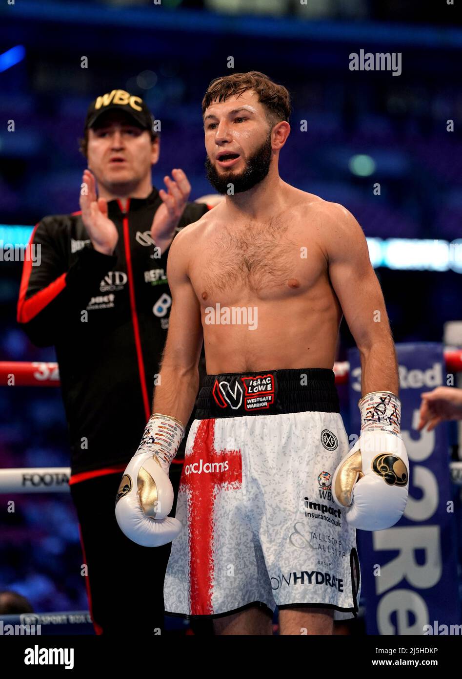 Isaac Lowe before his WBC Silver Featherweight Title fight against Nick ...