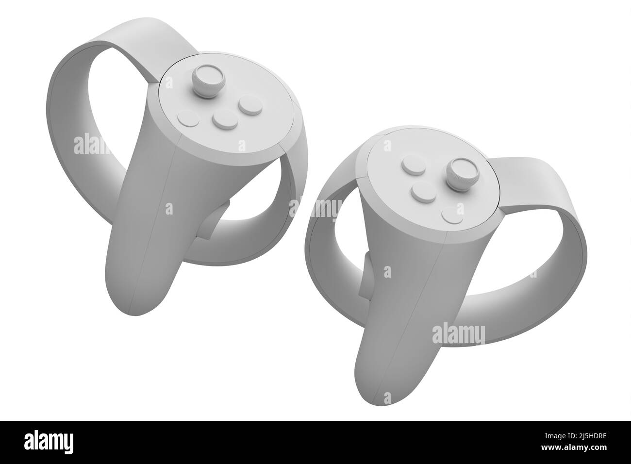 Virtual reality controllers for online and cloud gaming on white ...