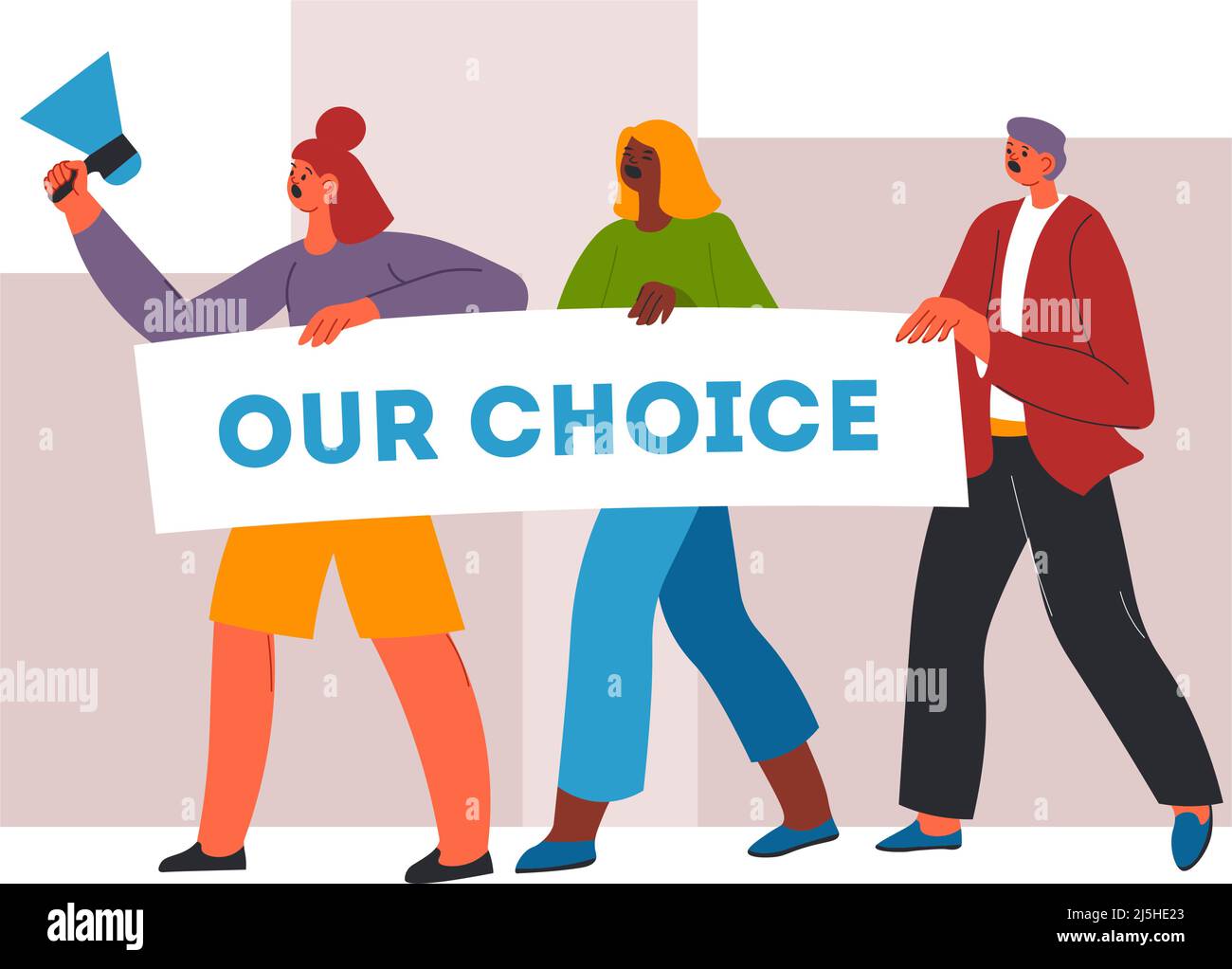 Rally activists Stock Vector Images - Alamy