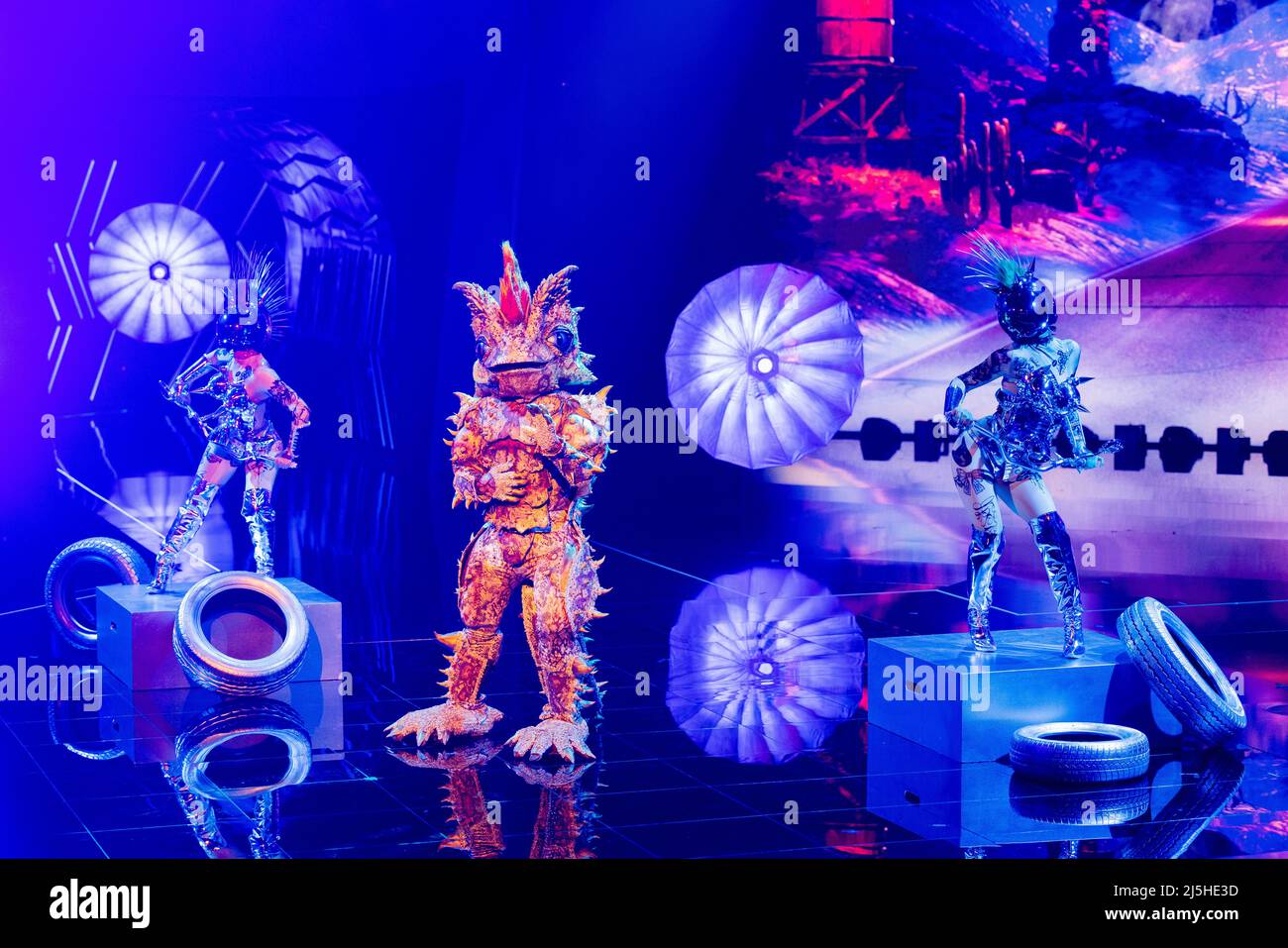 Cologne, Germany. 23rd Apr, 2022. The character "The Thorn Devil" is on ...