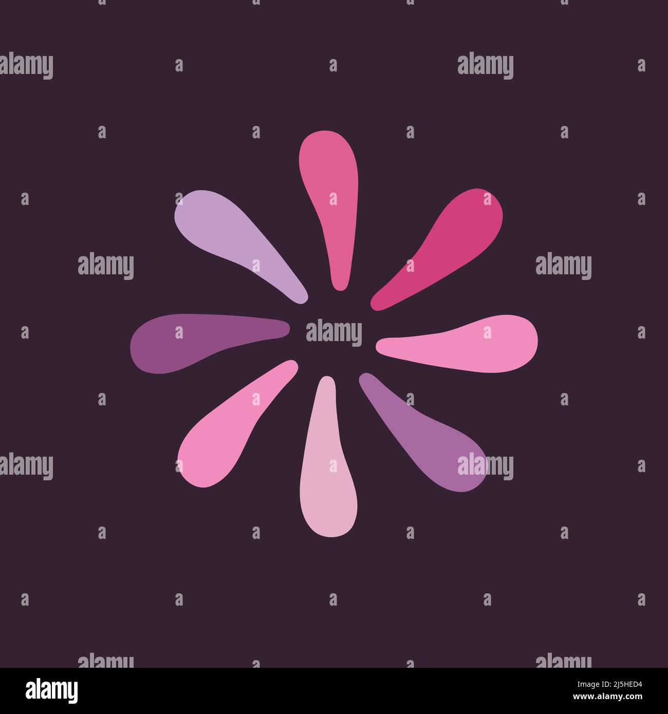 Color petal Stock Vector Images - Alamy