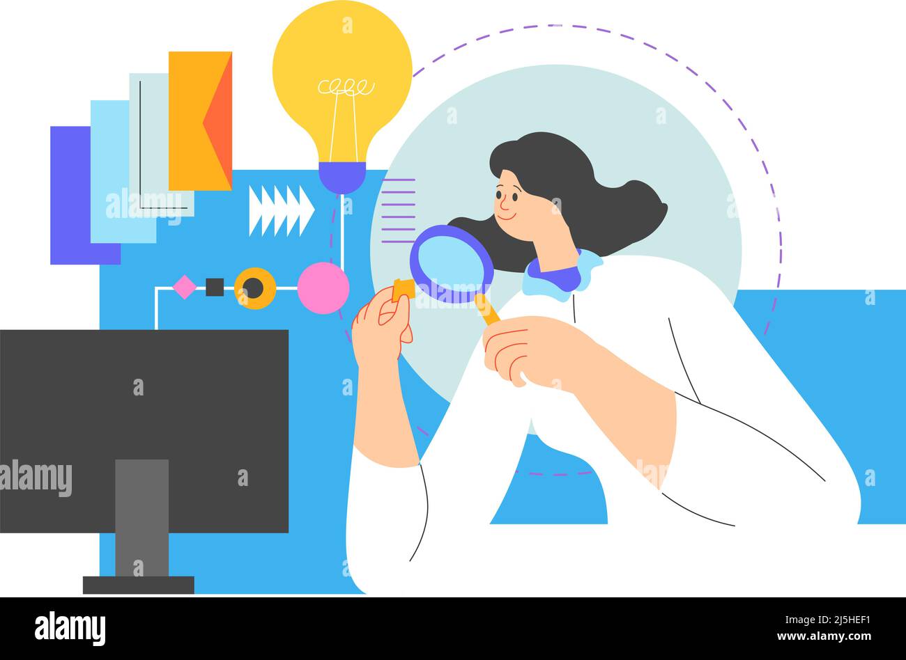 Research management Stock Vector Images - Alamy