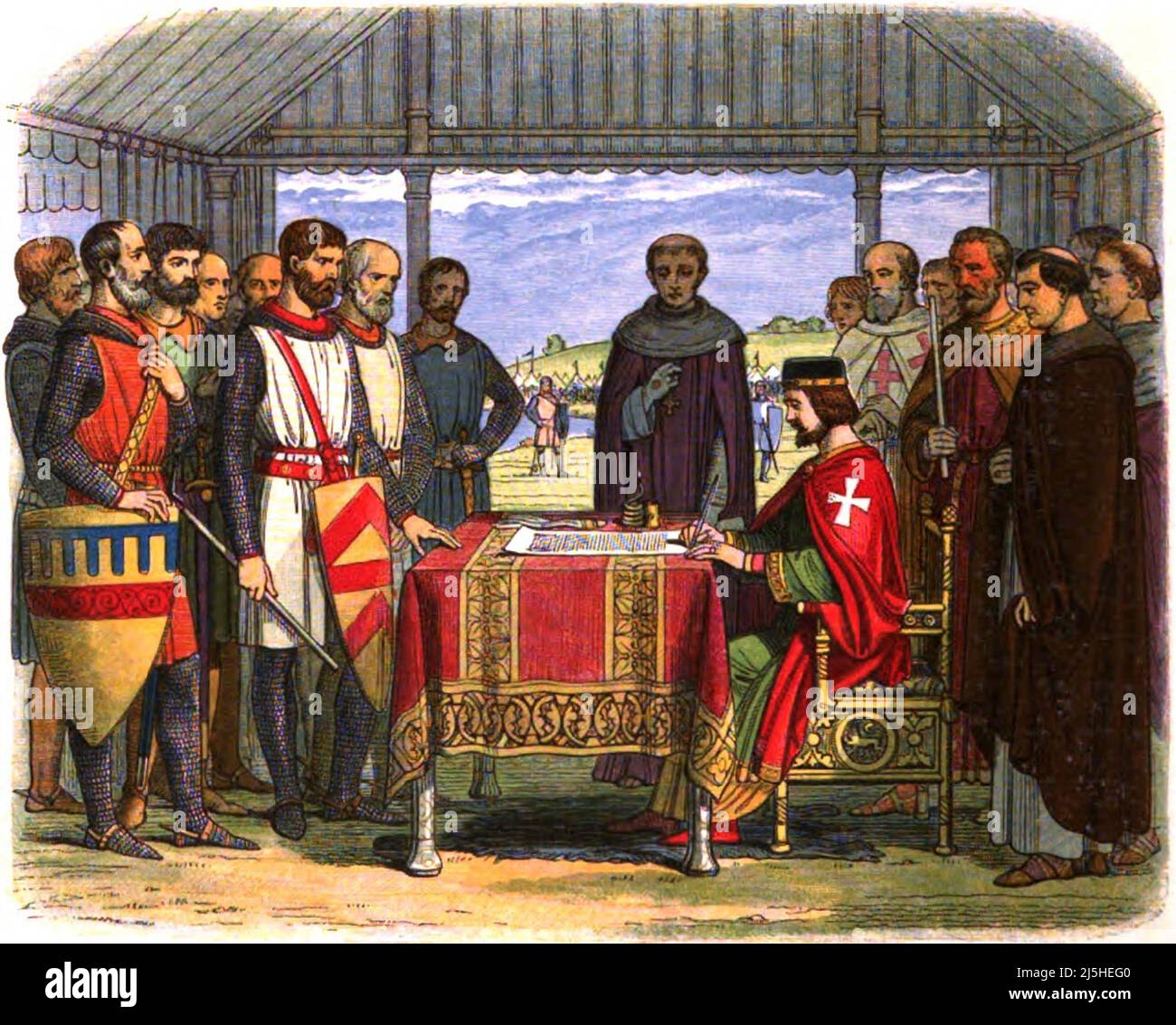 Magna carta signing painting hi-res stock photography and images - Alamy