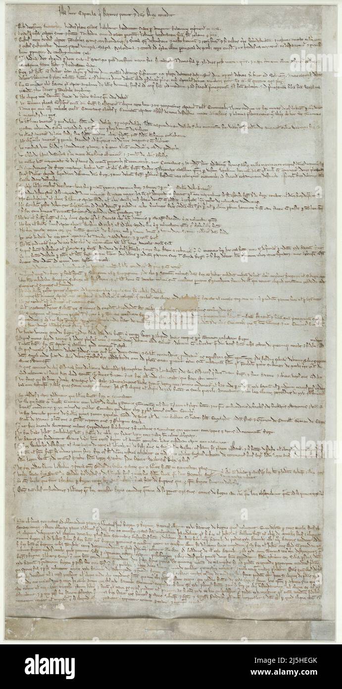 The Articles of the Barons, 1215, held by the British Library Stock ...