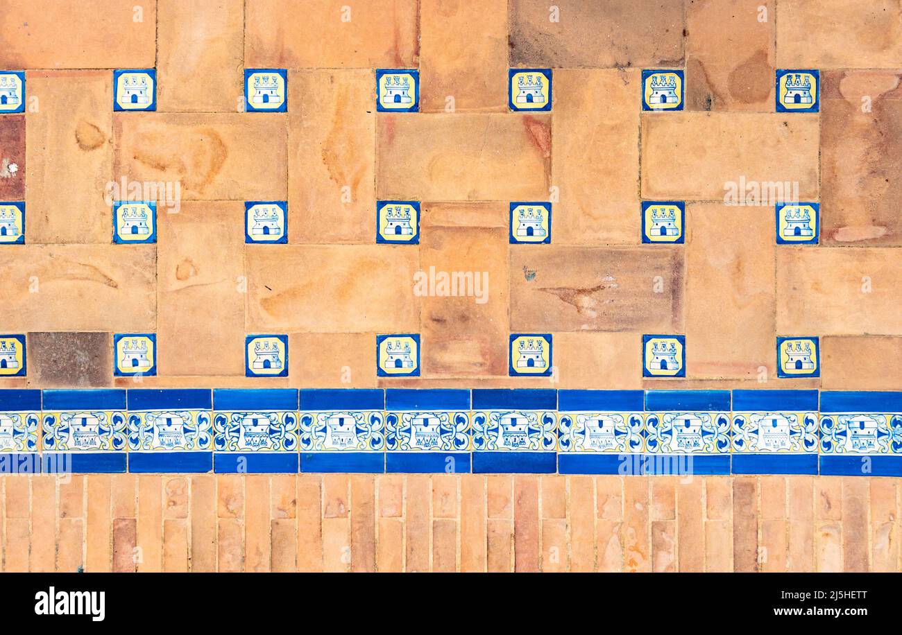 Decorative tiles plaza de seville hi-res stock photography and images ...