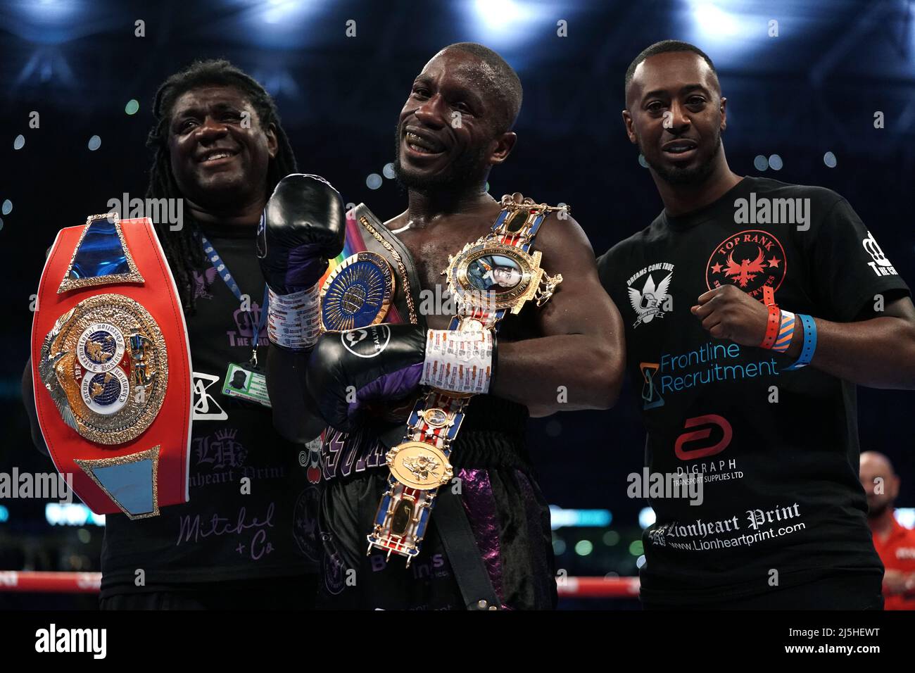 Ekow Essuman celebrates victory over Darren Tetley following the ...