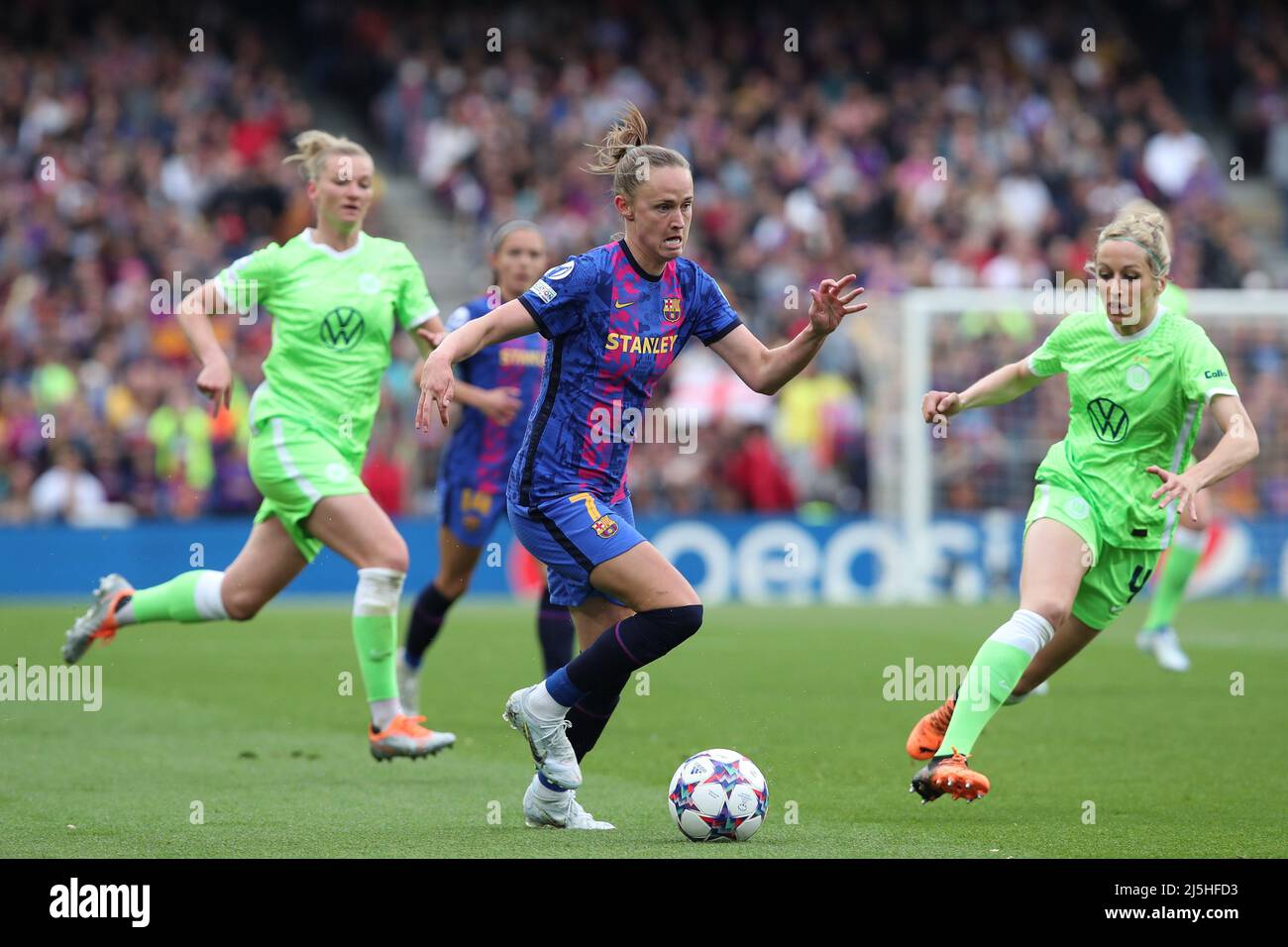 Caroline Graham Hansen of FC Barcelona during the UEFA Women's ...