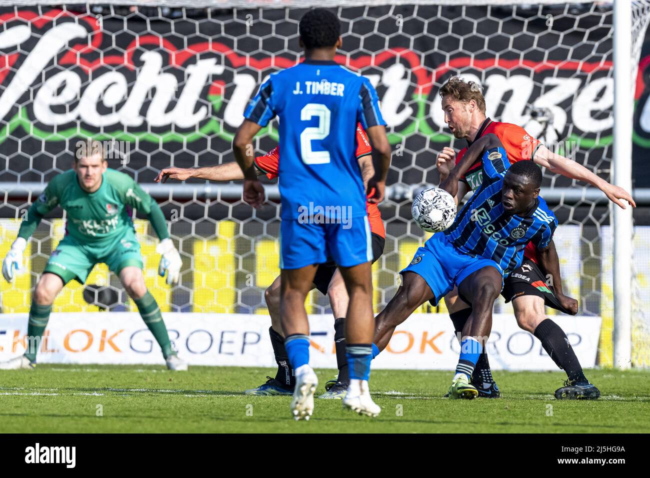 NIJMEGEN, Netherlands, 23-04-2022, football, Stadium De Goffert, Dutch ...