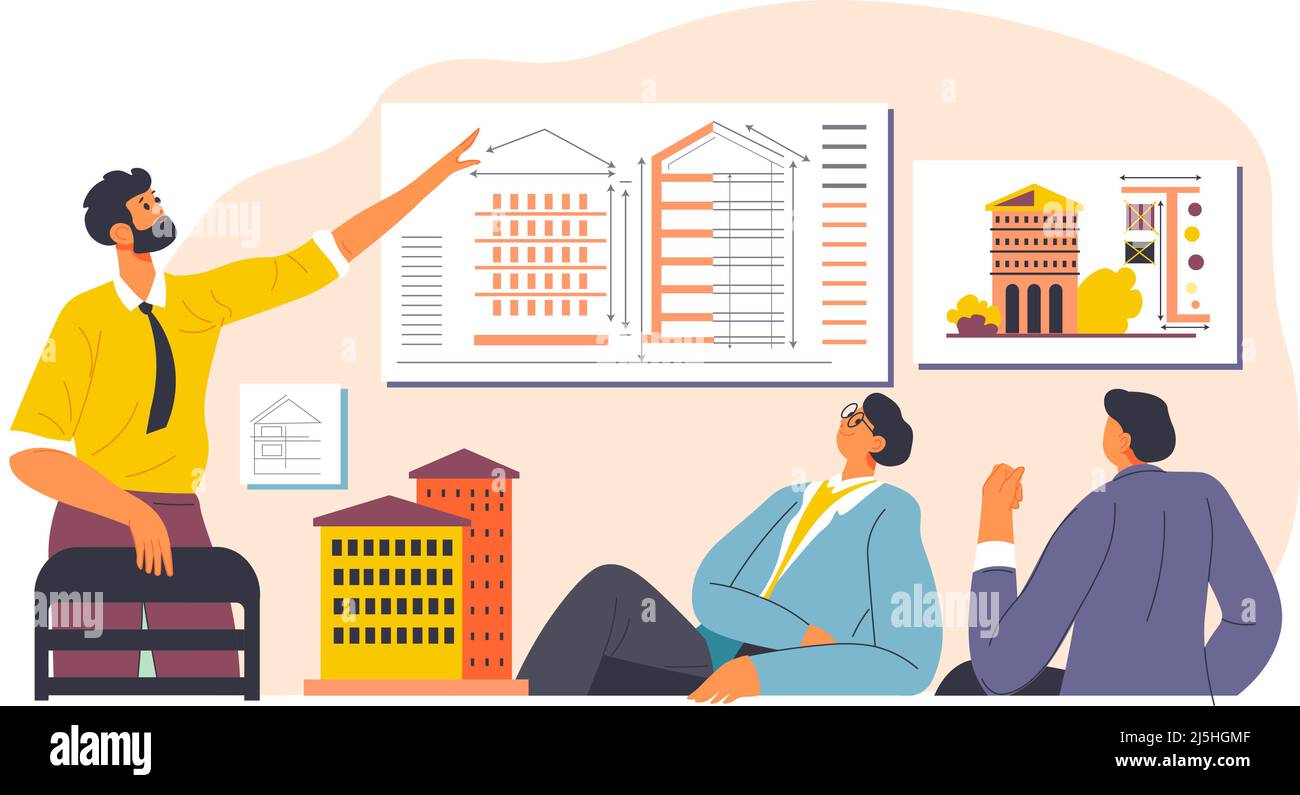 Architects design group Stock Vector Images - Alamy