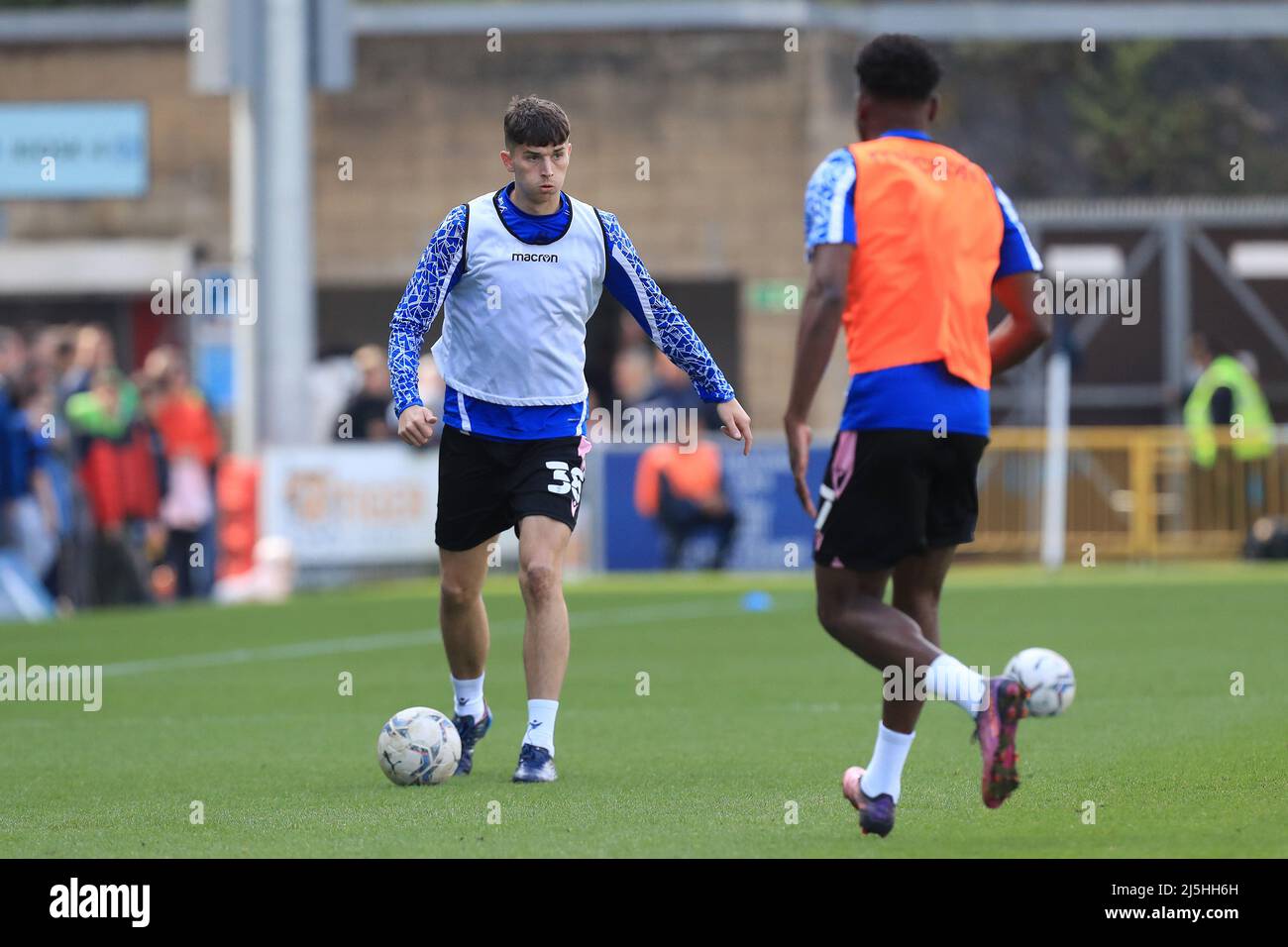 Jordan Storey #38 of Sheffield Wednesday seen warming up prior to kick ...