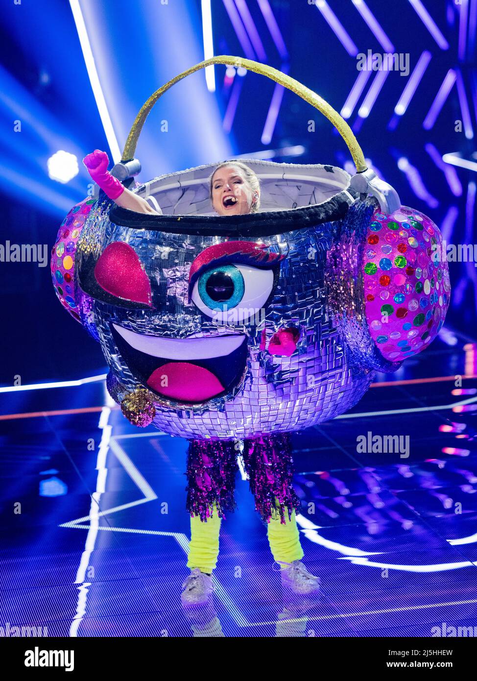 Cologne, Germany. 23rd Apr, 2022. Jeanette Biedermann, singer, is on ...