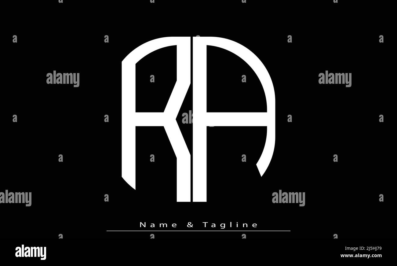 Alphabet letters Initials Monogram logo RA, AR Stock Vector Image & Art ...