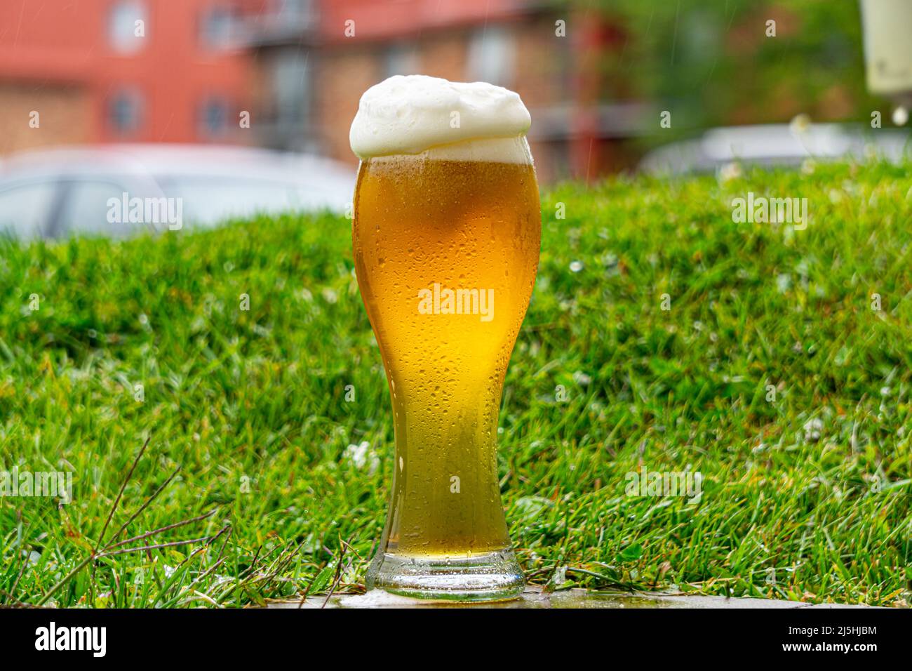 Summer beer garden background hi-res stock photography and images - Alamy