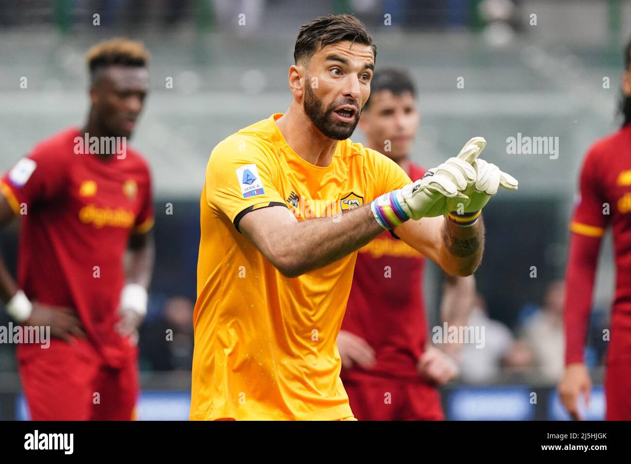 Milan, Italy. 23rd Apr, 2022. Rui Patricio (AS Roma) during Inter - FC ...