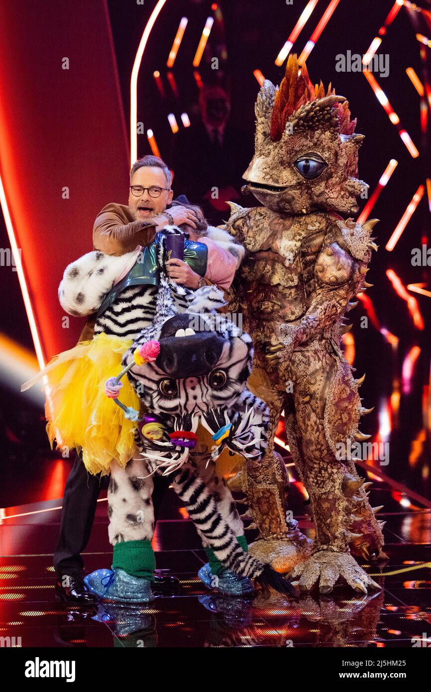 Cologne, Germany. 23rd Apr, 2022. The head of the winning character ...