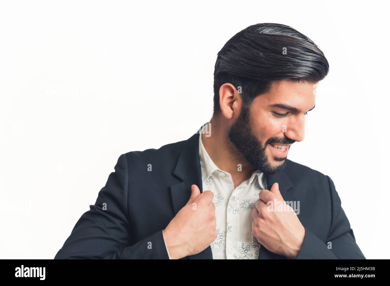 Jacket over arm hi-res stock photography and images - Alamy