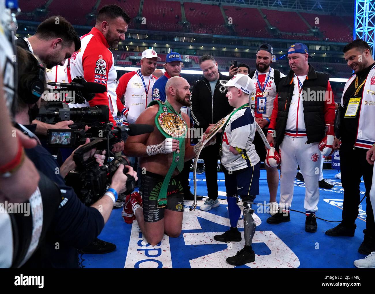 Tyson Fury speaks with Marshall Janson following victory over Dillian ...