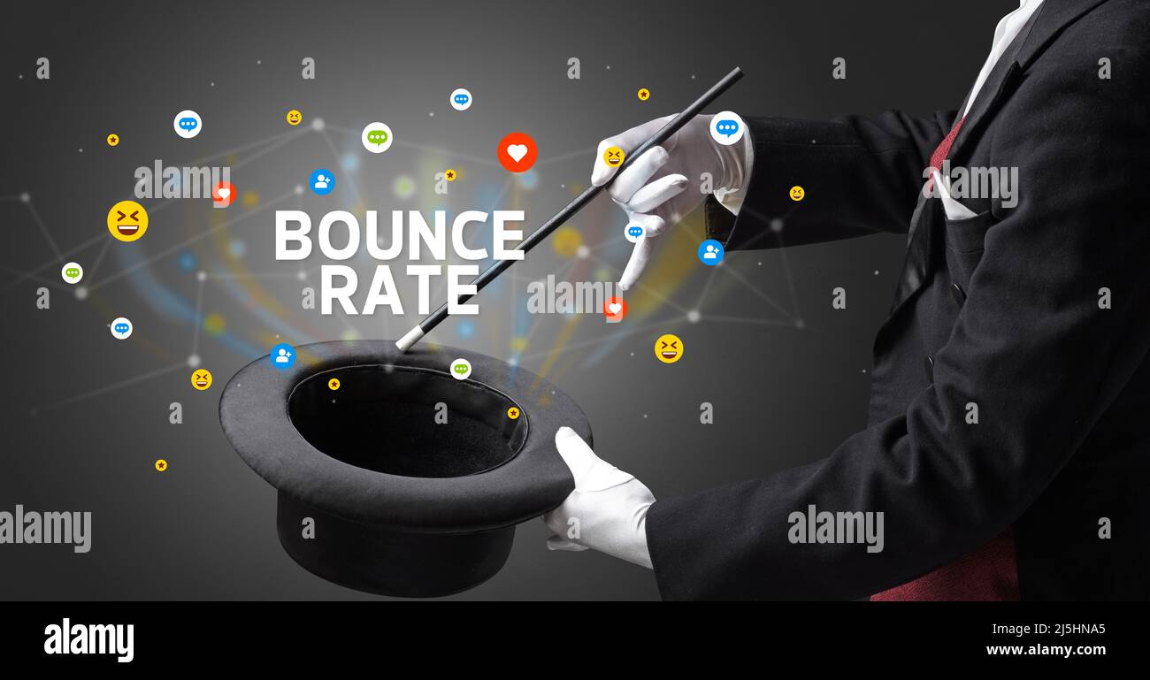 Magician is showing magic trick Stock Photo - Alamy