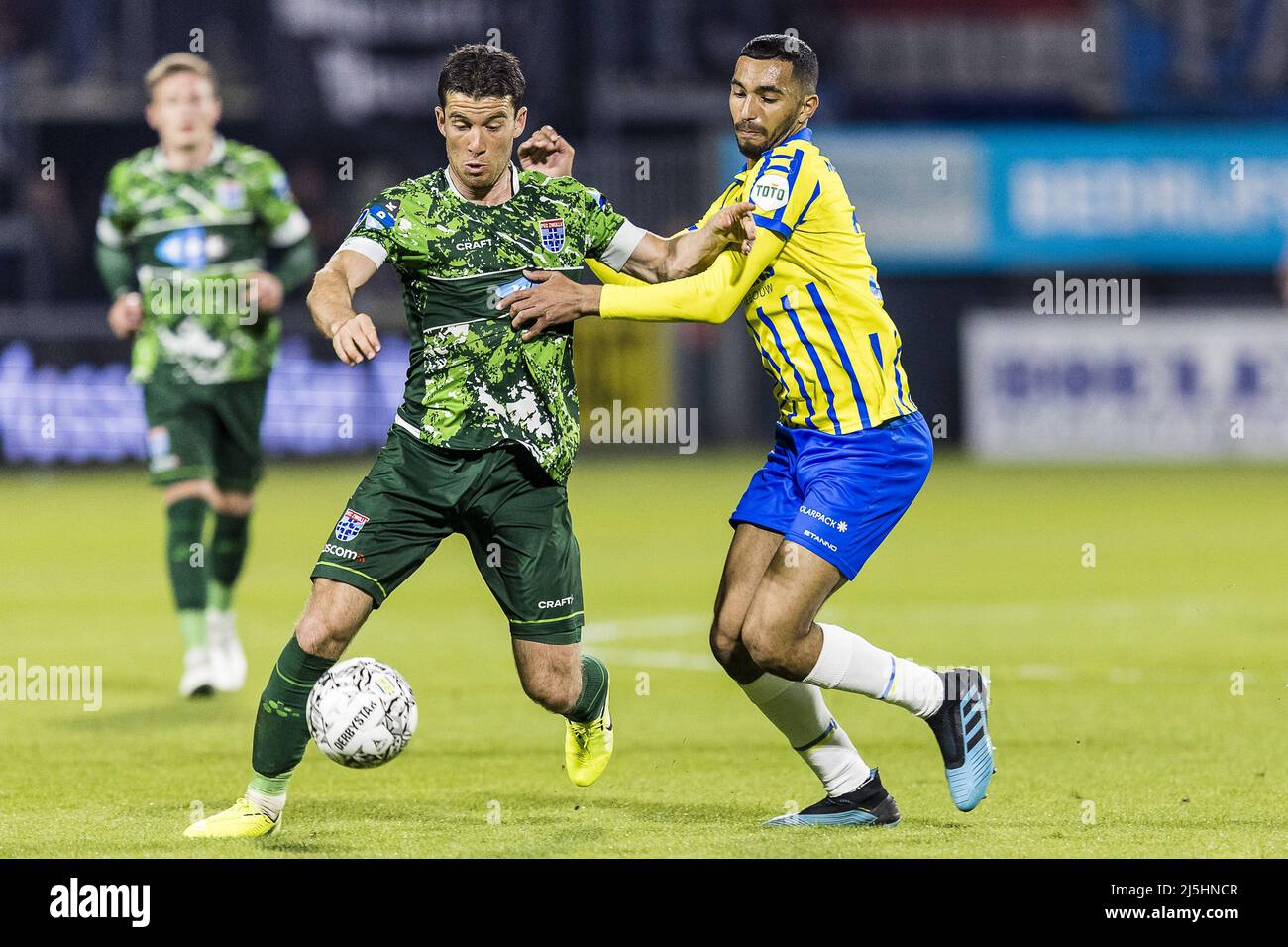 WAALWIJK - 23-04-2022, Mandemakers stadion. Dutch football, eredivisie, season 2021-2022. PEC ...