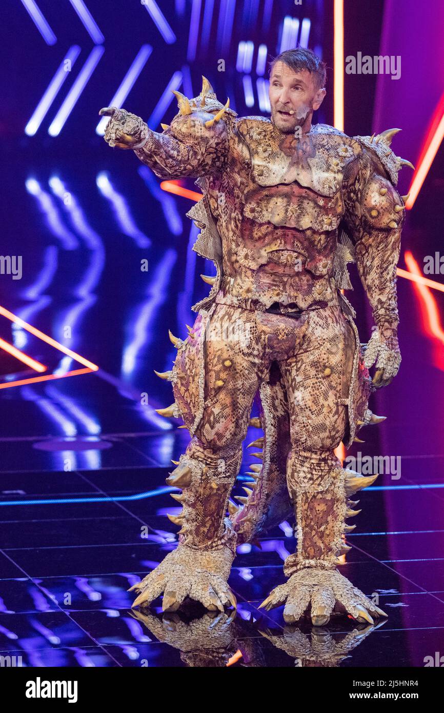 Cologne, Germany. 23rd Apr, 2022. Mark Keller, actor, is on stage as ...