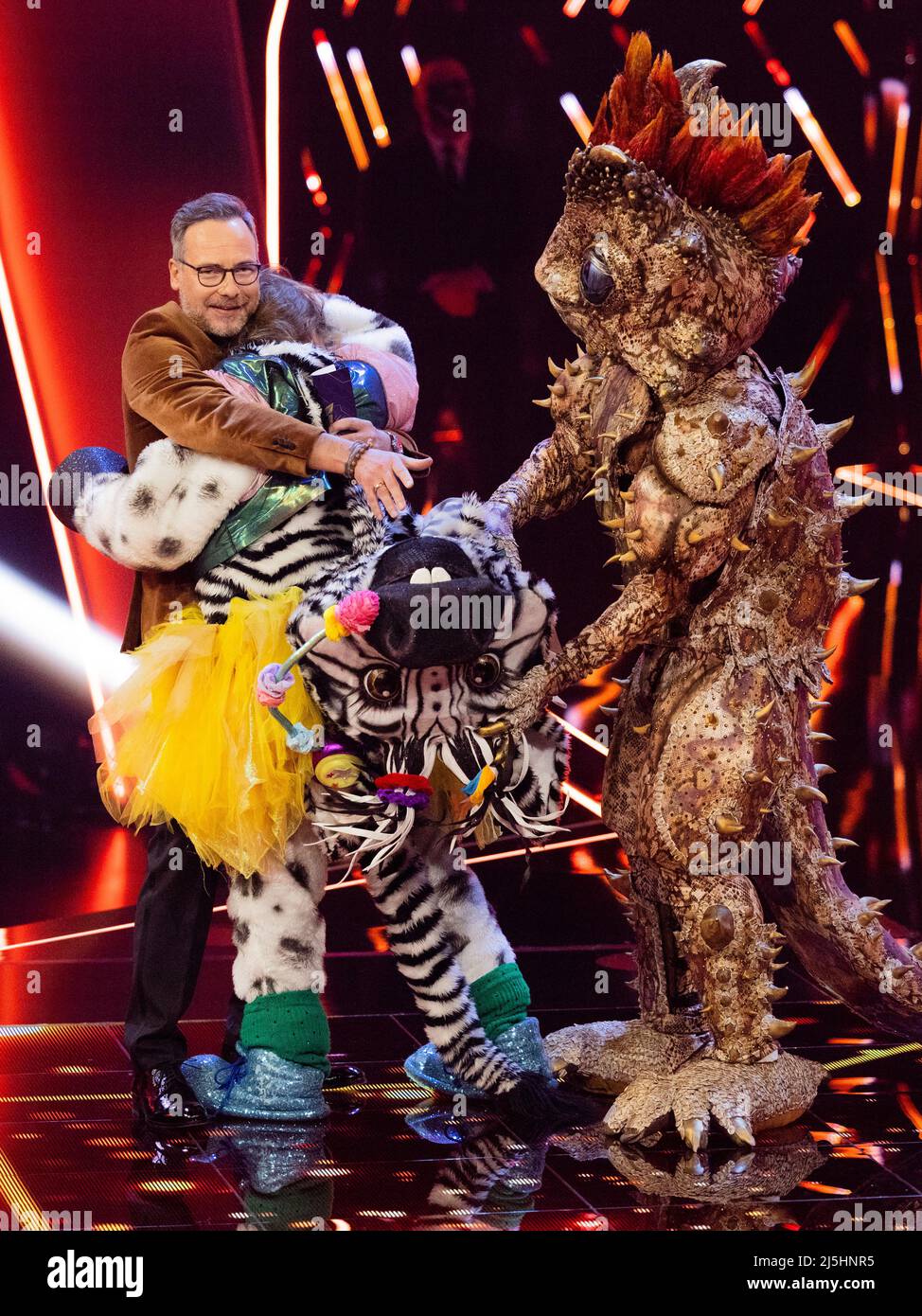 Cologne, Germany. 23rd Apr, 2022. The head of the winning character ...