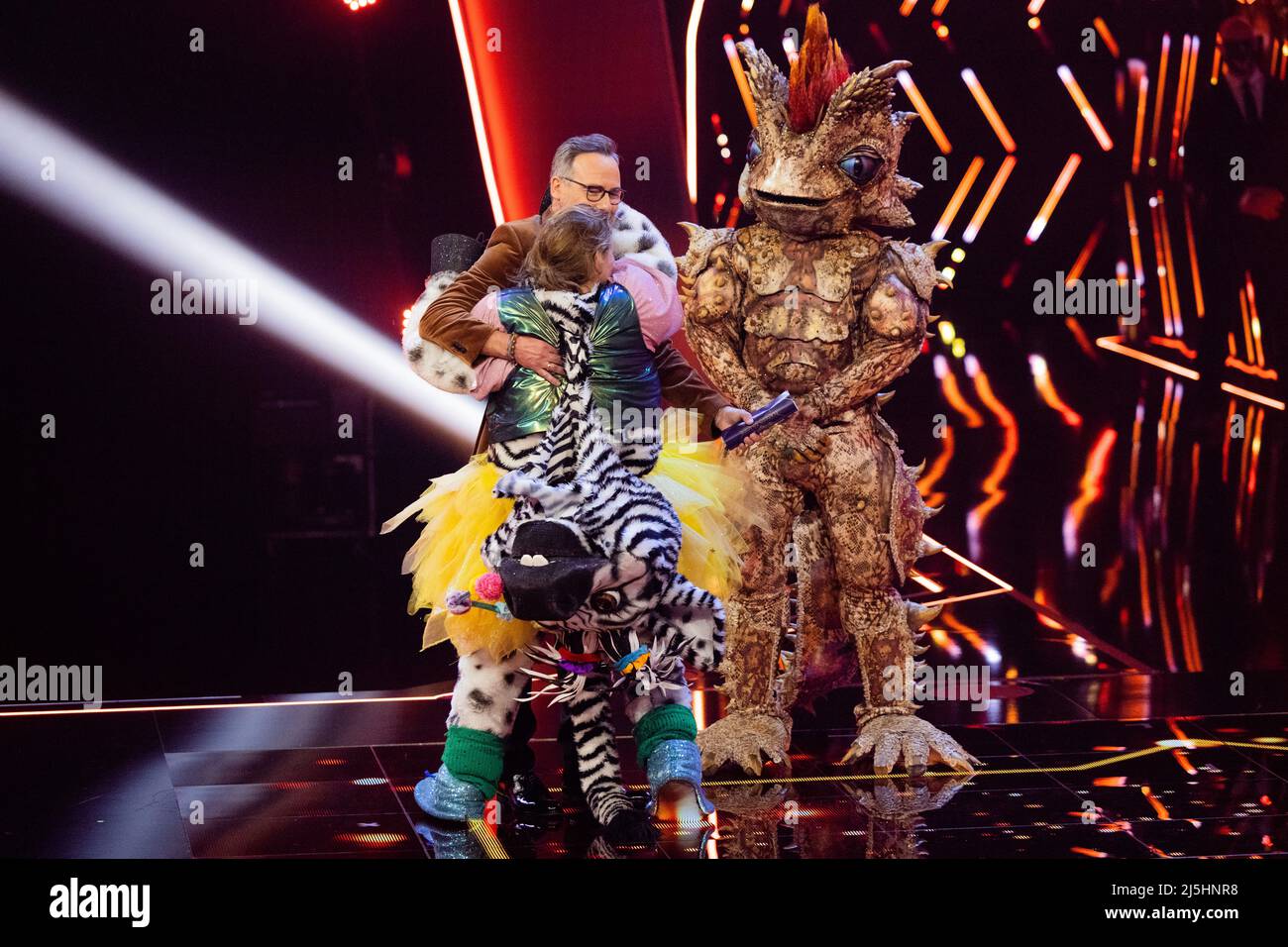 Cologne, Germany. 23rd Apr, 2022. The head of the winning character ...