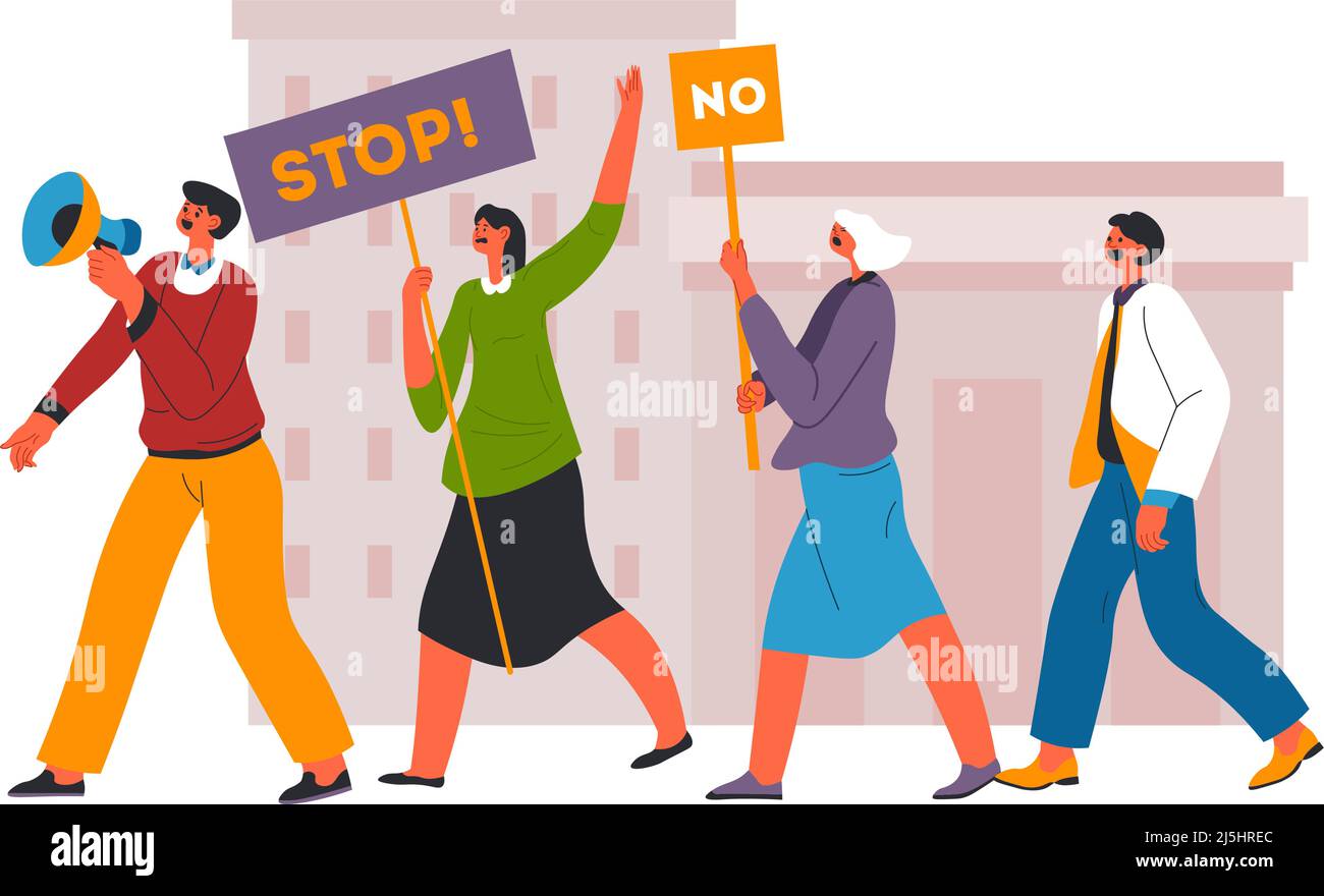 Contemporary protest Stock Vector Images - Alamy