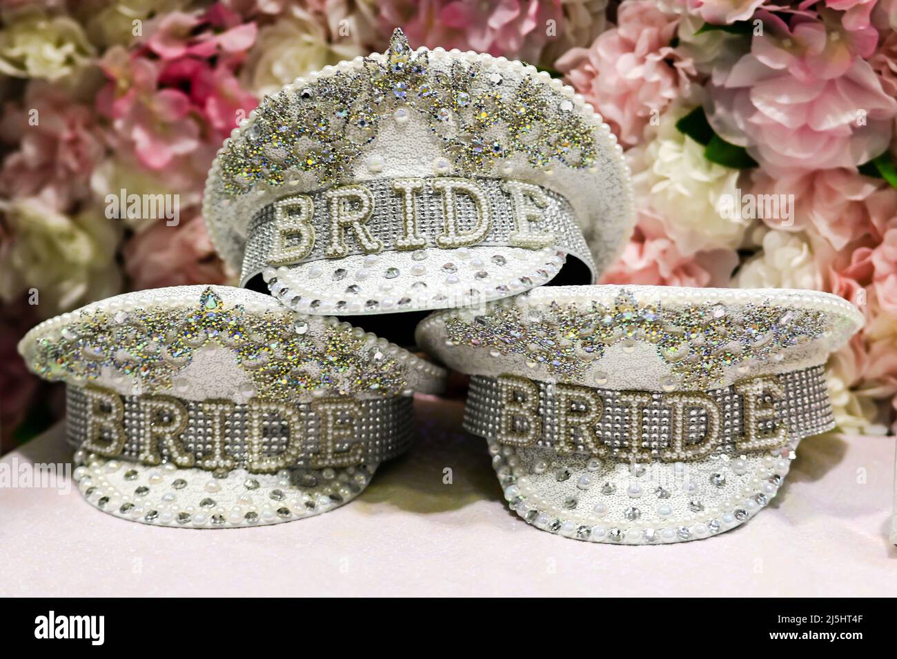 A wife flirt hat stall exhibition at the National Wedding Show in ...